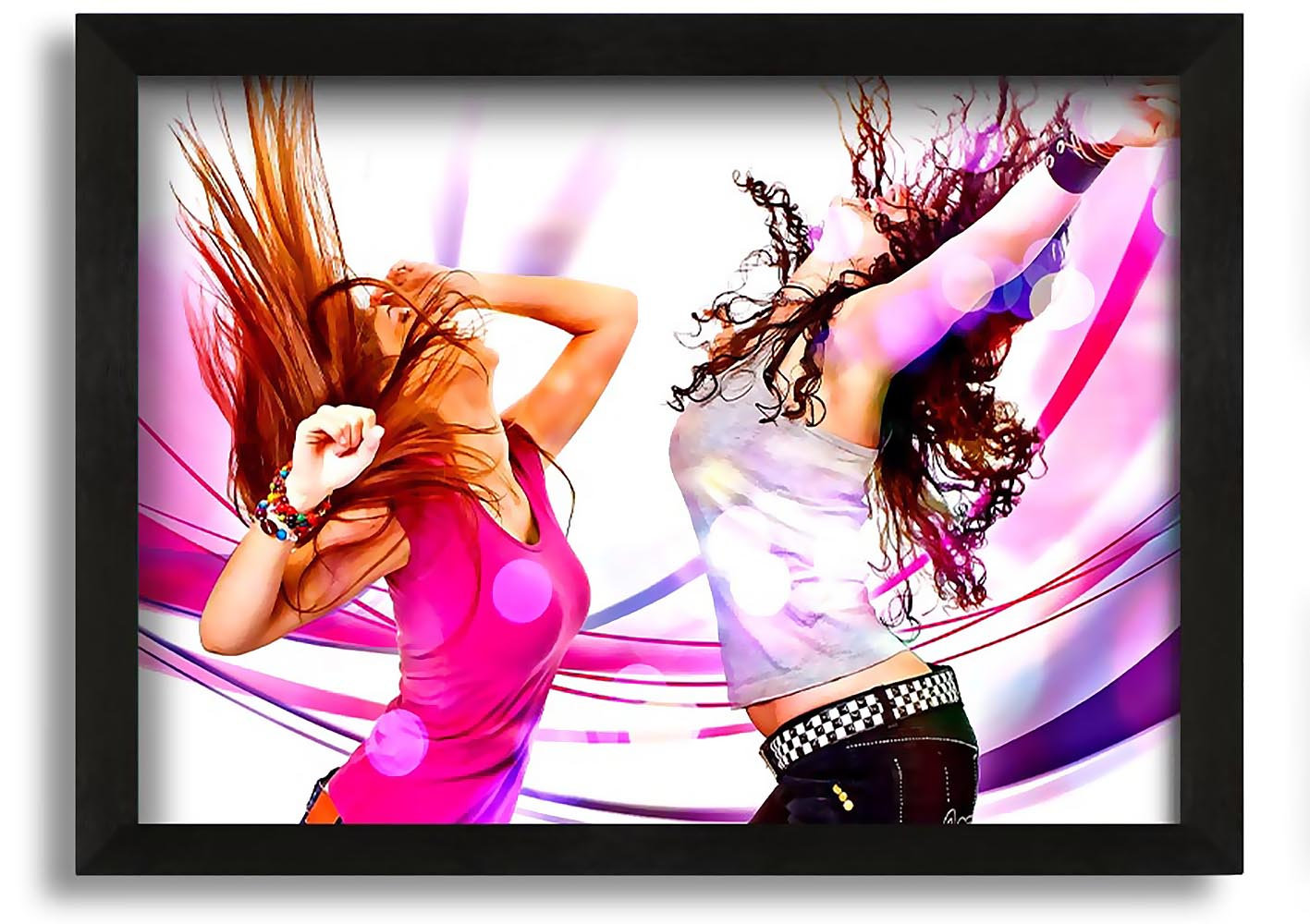 Brayden Studio Dancing Girls - Picture Frame Painting on Canvas ...