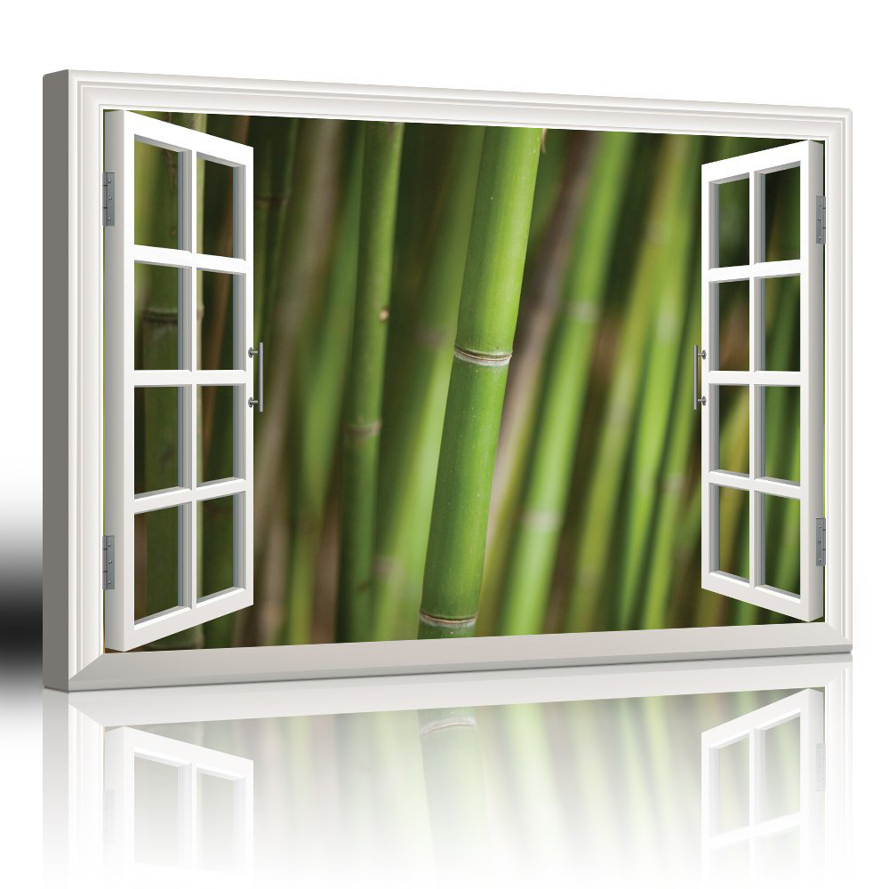 IDEA4WALL Window Scenery " Modern White Window Looking Out Into A ...