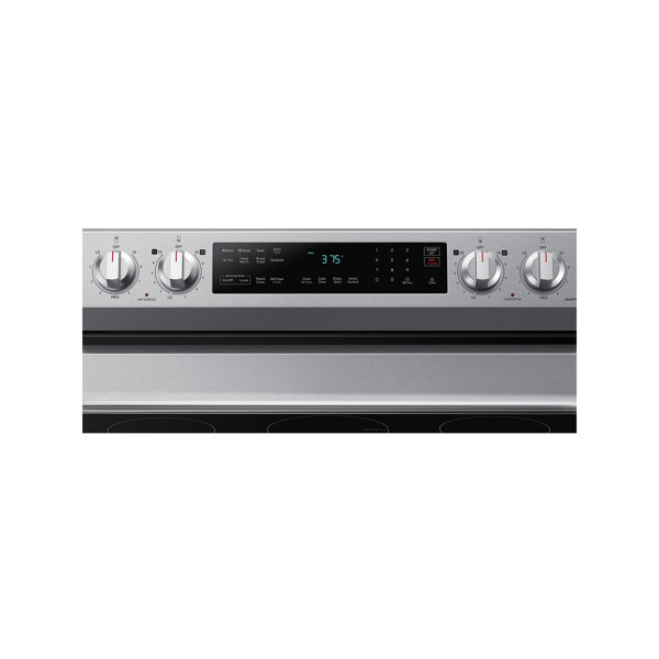 Samsung 6.3 cu. ft. Smart Freestanding Electric Range with No-Preheat ...