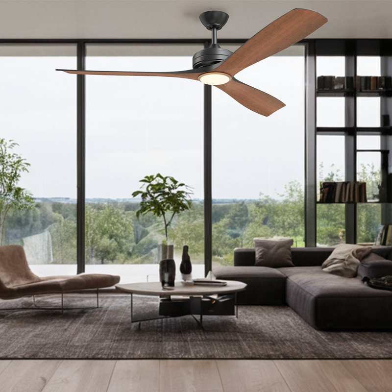 Fanzilla 60” Windward 3-Blades Ceiling Fan with Color Changing ...