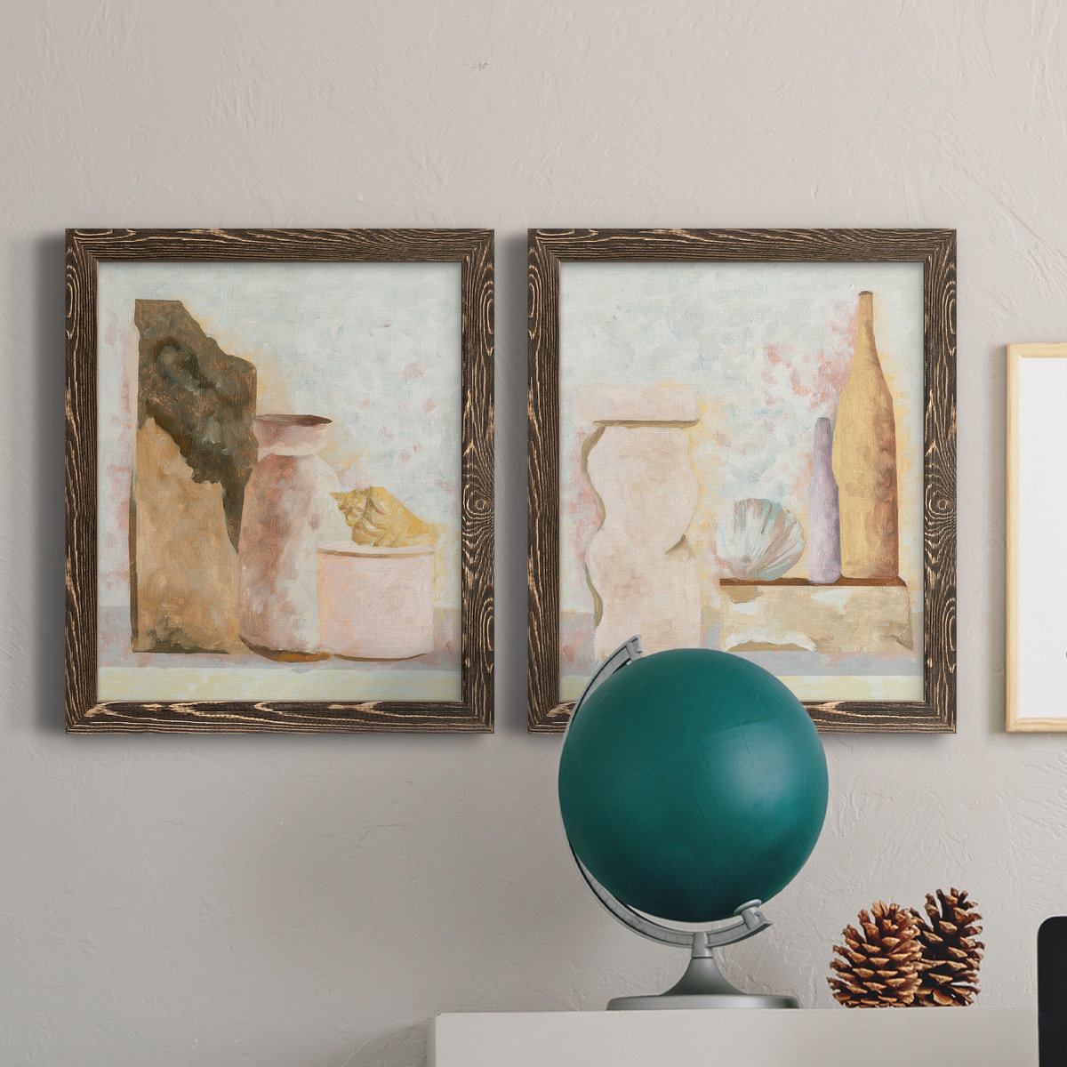 Dovecove Table Top Stills II - 2 Piece Picture Frame Set on Canvas ...