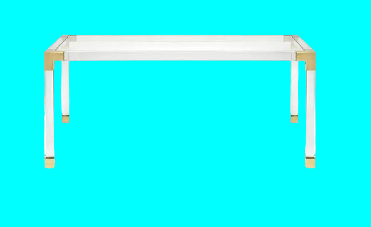 Everly Quinn Priyal Acrylic Dining Table - 72x36 - Wayfair Canada