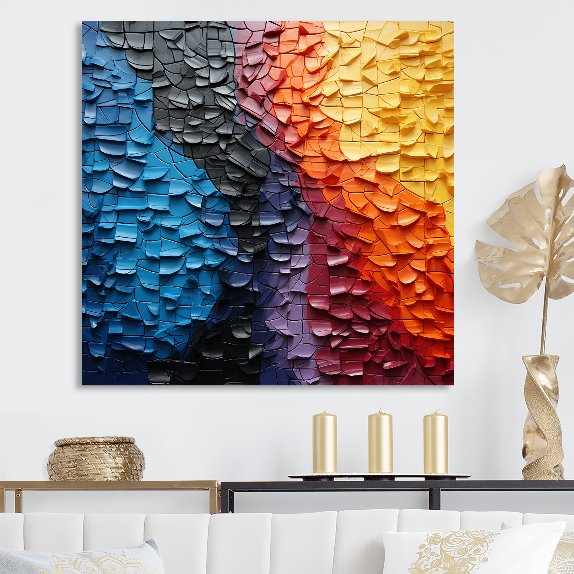 Wrought Studio™ Minimalism Rainbow Prismatic Dreams I - Rainbow Wall ...