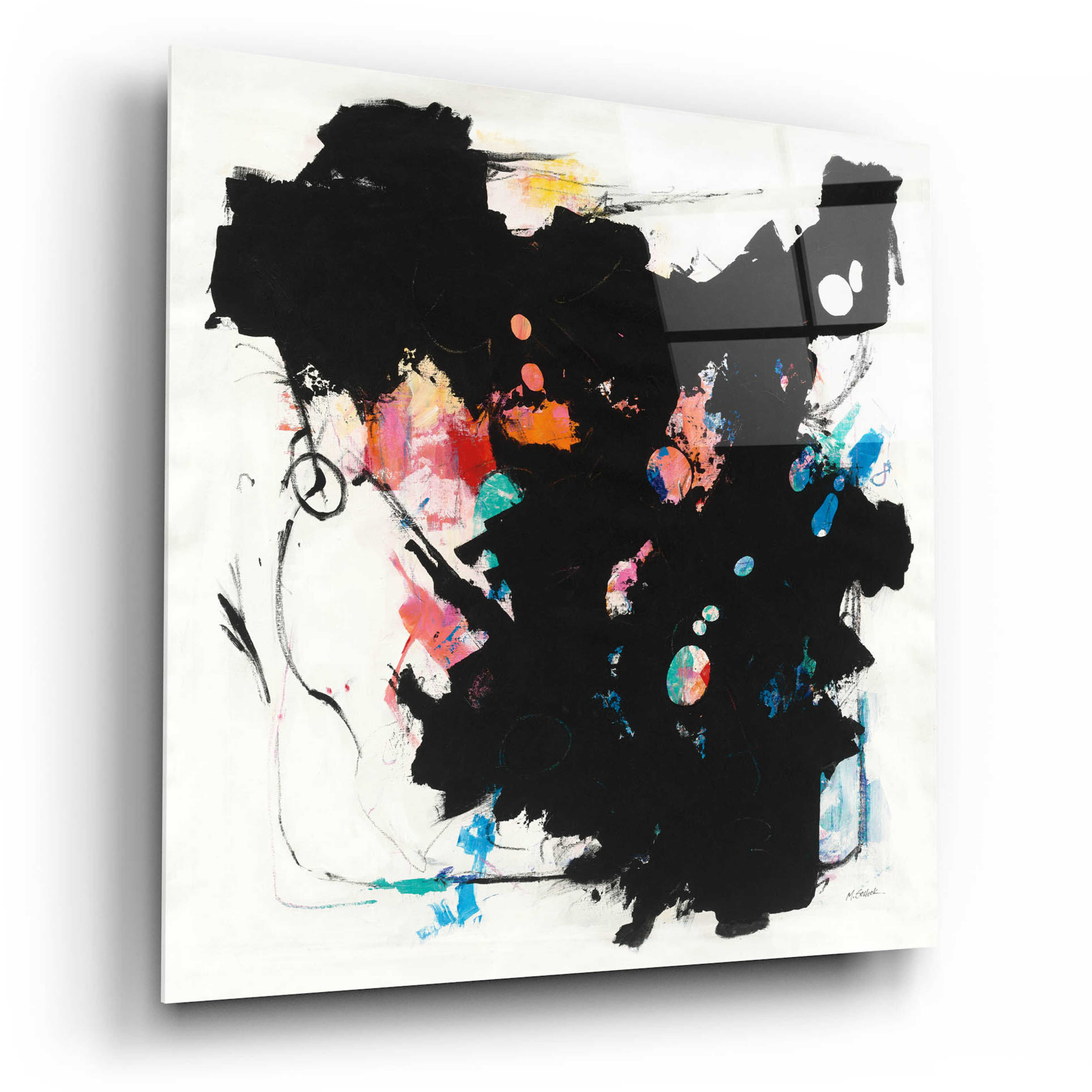 Ivy Bronx Abstract Redacted On Plastic / Acrylic by Mike Schick | Wayfair