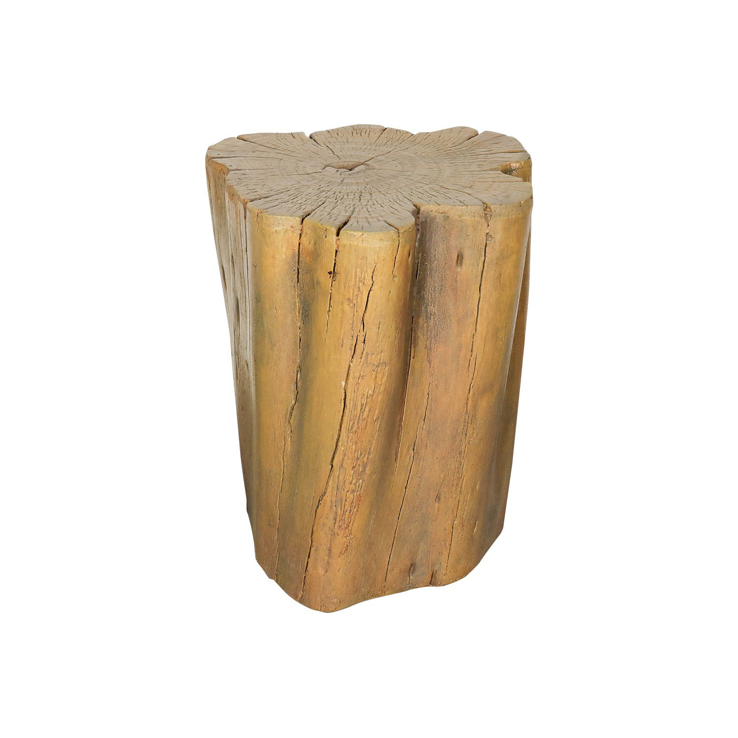 Loon Peak® 17.9" H Replica Wood Tree Stump Outdoor Side Table Statue ...