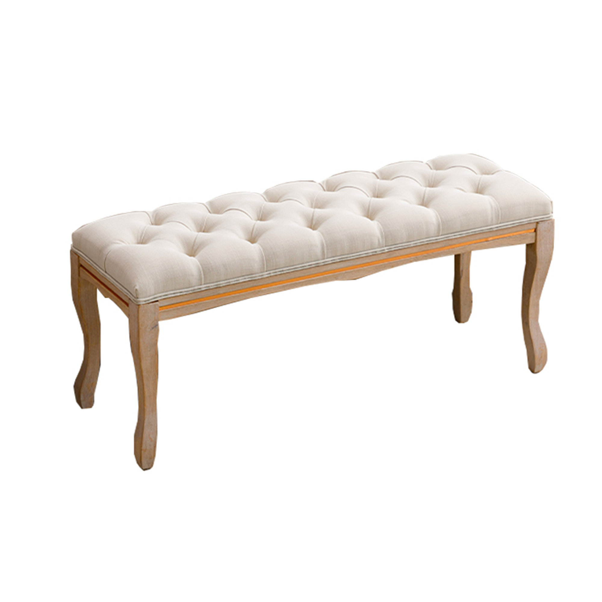 Winston Porter Upholstered Tufted Bench Ottoman , Dining Bench Bedroom ...
