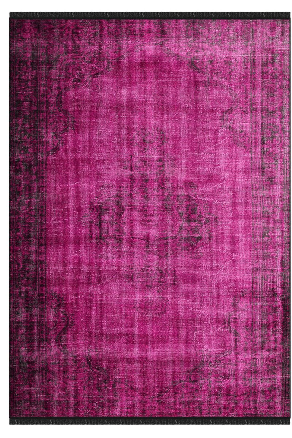 Rugpera Ayjah Fuchsia Color Oriental Design Carpet Machine Woven ...