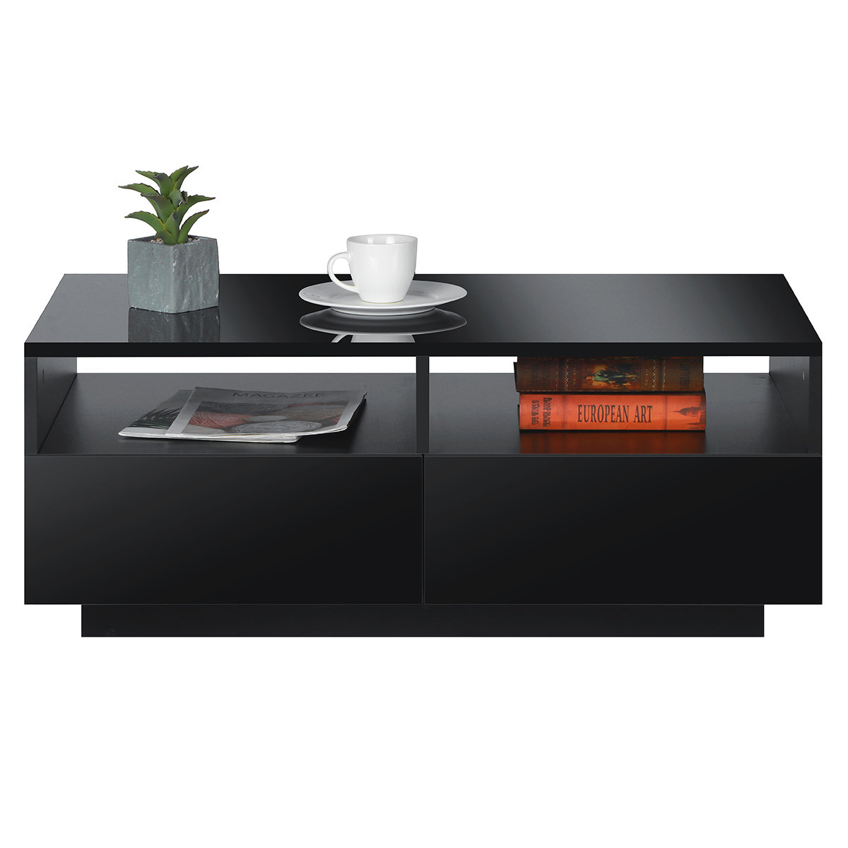 Wade Logan® Cainon Block Coffee Table with Storage & Reviews - Wayfair ...