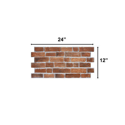 Qube Tiles dBrick 12" x 24" Brick Look Porcelain Subway Wall Tile | Wayfair