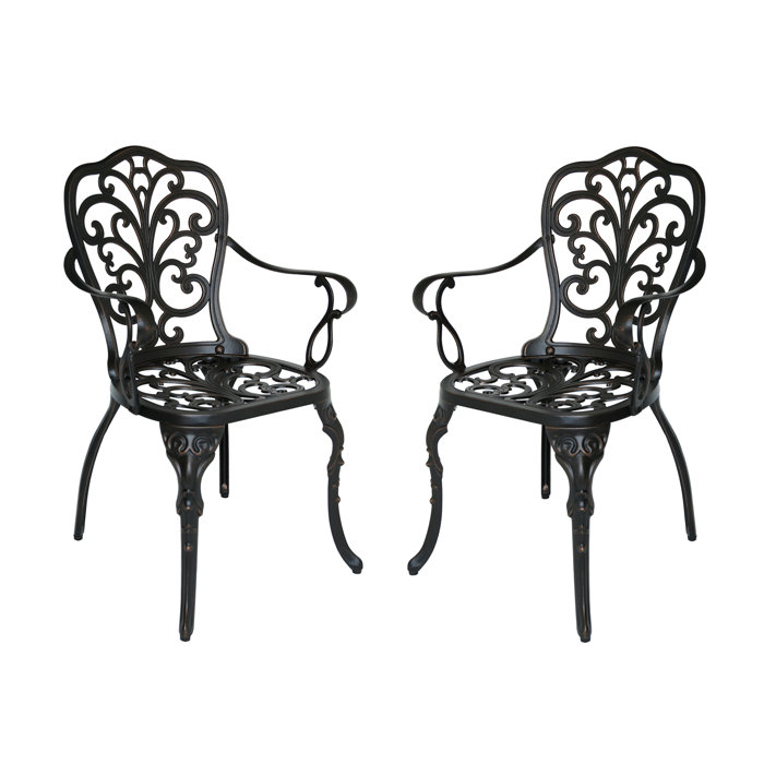 Fleur De Lis Living Roderick Patio Dining Chair & Reviews | Wayfair