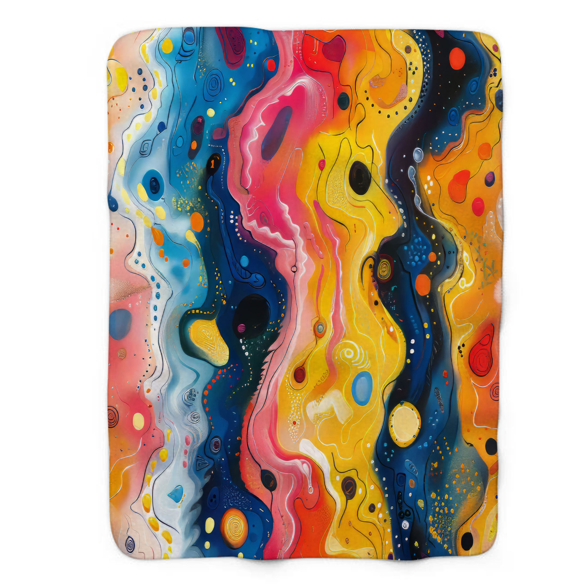 MentionedYou Abstract Whimsy - 1 Piece Premium Blanket | Wayfair