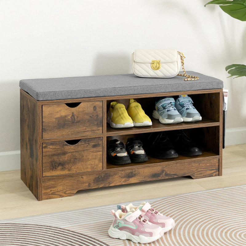 Loon Peak® Shoe Bench Entryway With Storage, Shoe Rack With Bench ...