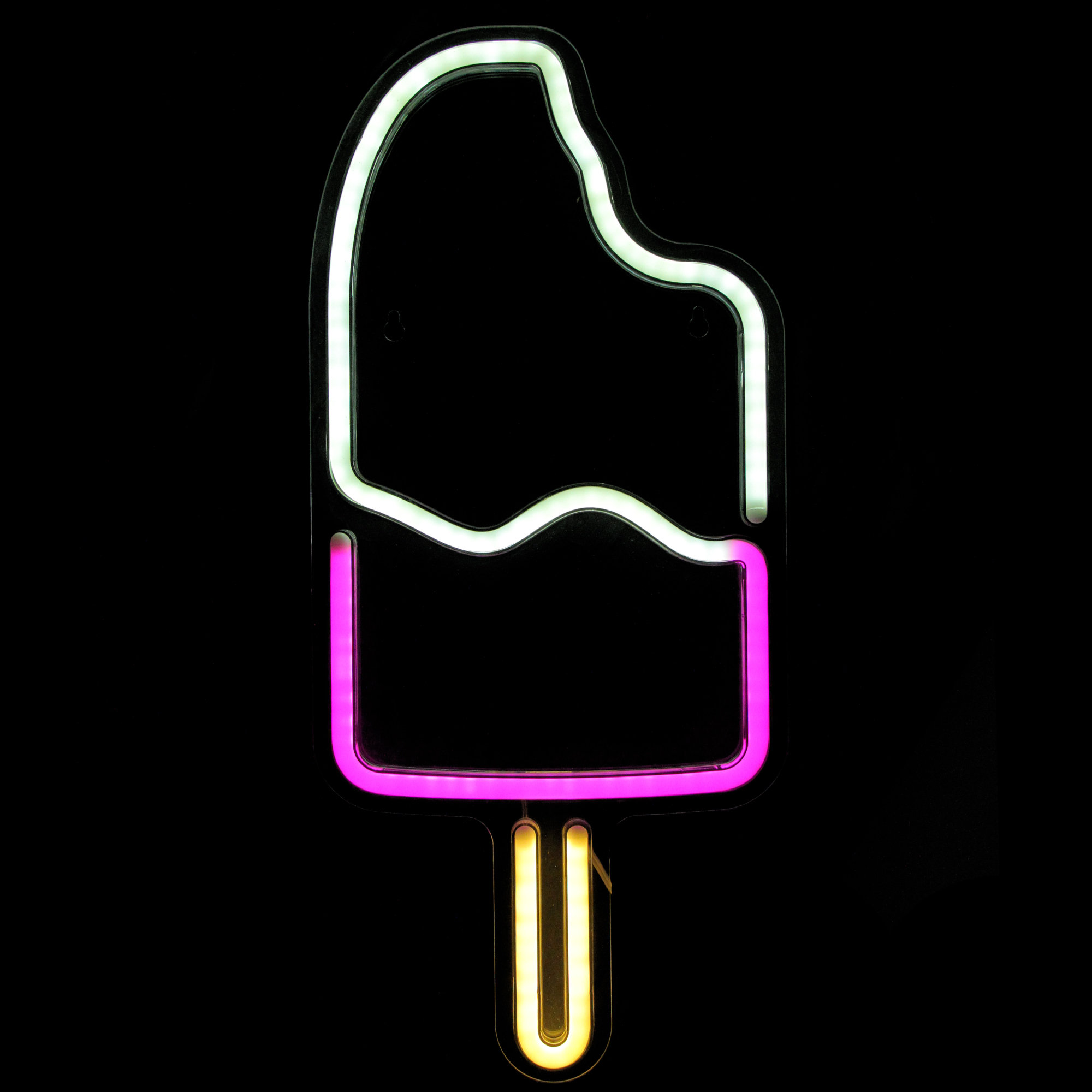 Northlight Seasonal 17.75" Pink and White Popsicle LED Neon Style Wall ...