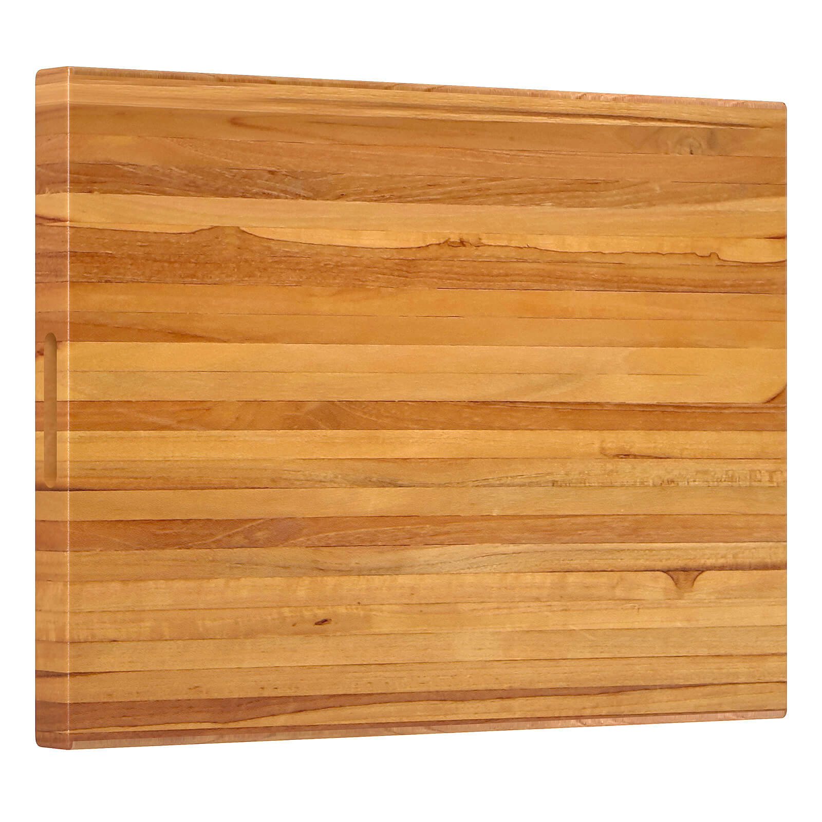 Costway Teak Wood Cutting Board Extra Large 24" Reversible Cutting ...