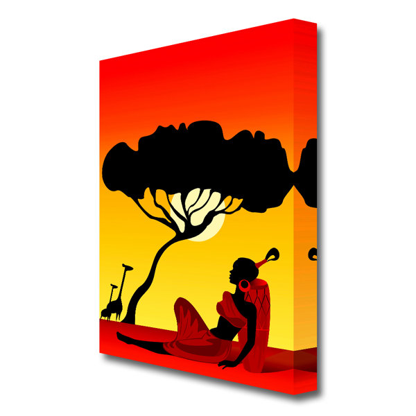 East Urban Home Shading From The African Sun Ethnic - Wrapped Canvas ...