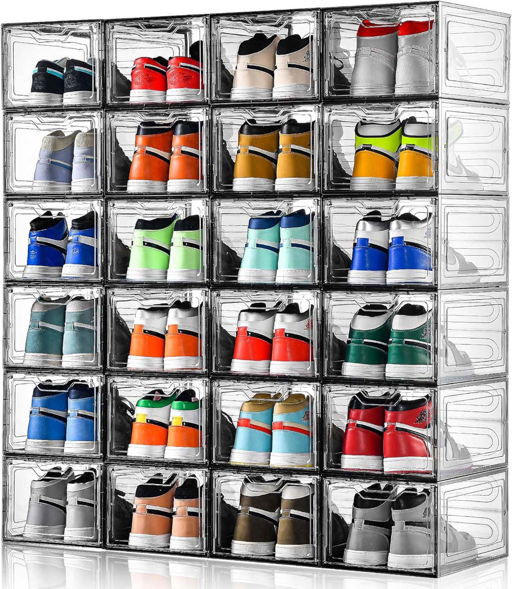 Brayden Studio® 12 Pack Shoe Boxes Shoes Organizer, Shoe Storage ...