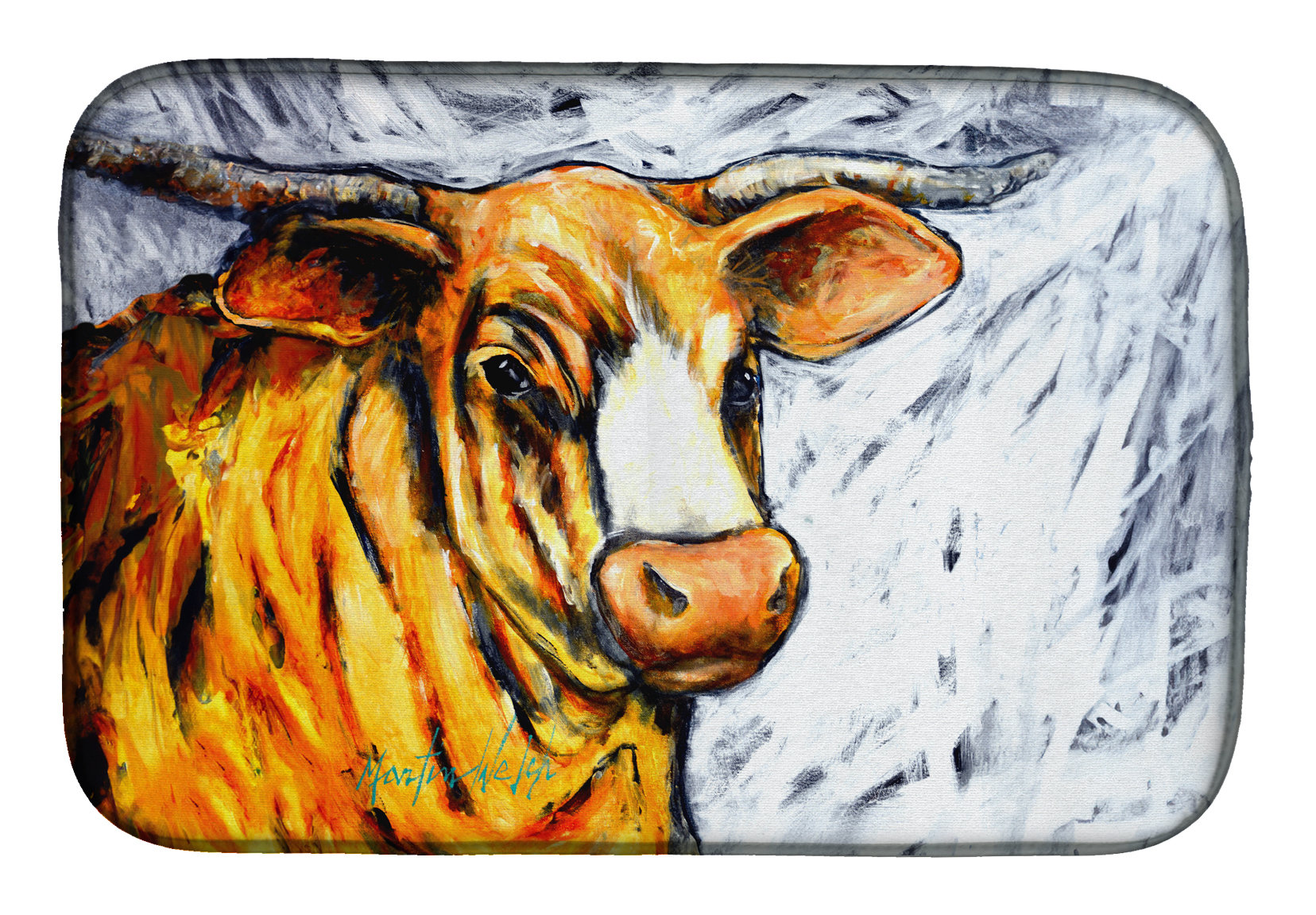 Caroline's Treasures Martin Welch New Artwork Drying Mat | Wayfair