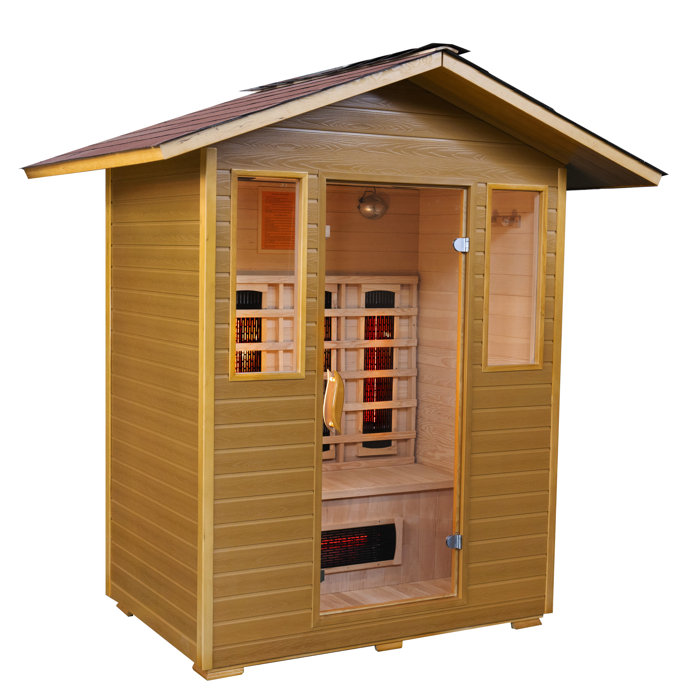 SunRaySaunas SunRay Saunas 3 - Person Outdoor Bluetooth Compatible FAR ...
