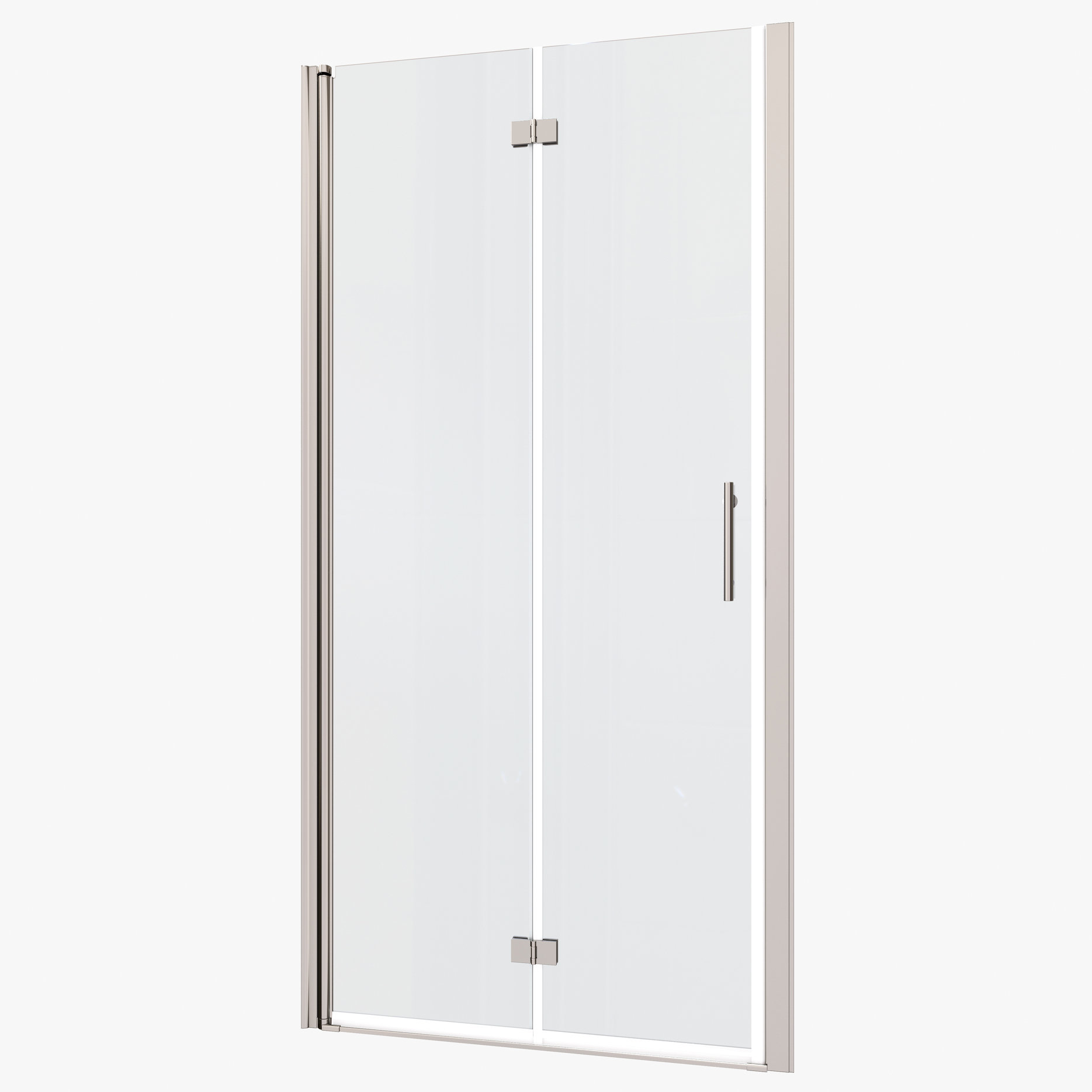 StoneStory Universal Pivot 1/4" Tempered Glass Shower Door - 1 3/8 ...