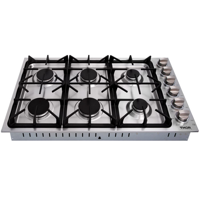 ThorKitchen Thor Kitchen 36" Gas 6 Burner Cooktop & Reviews | Wayfair