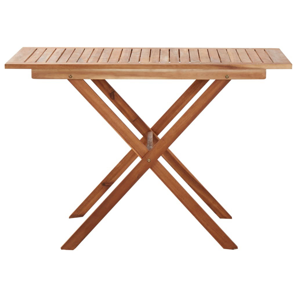Loon Peak Mimi Folding Wooden Patio Table | Wayfair