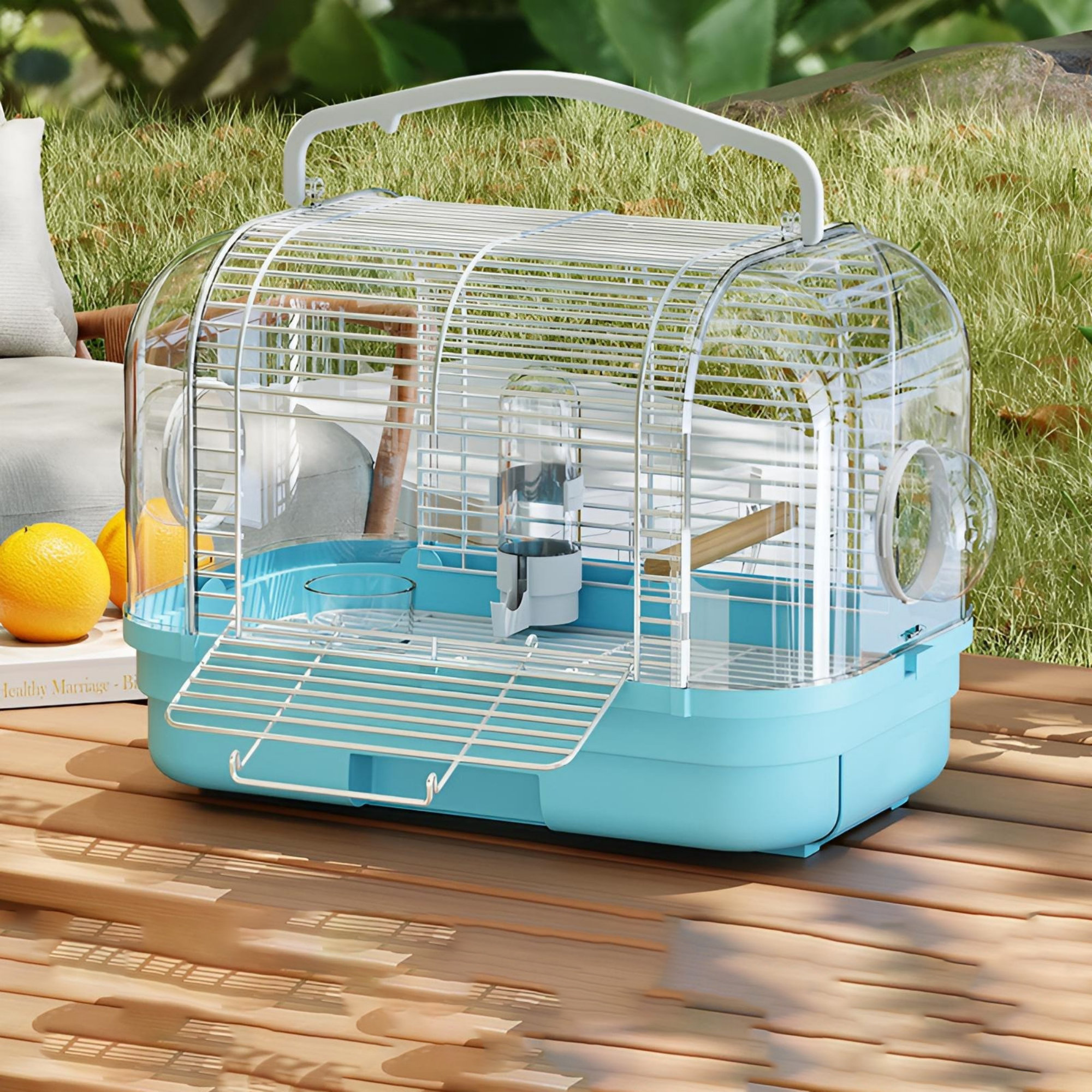 Archie & Oscar™ Multi Functional Parrot Portable Cage For Outdoor And ...