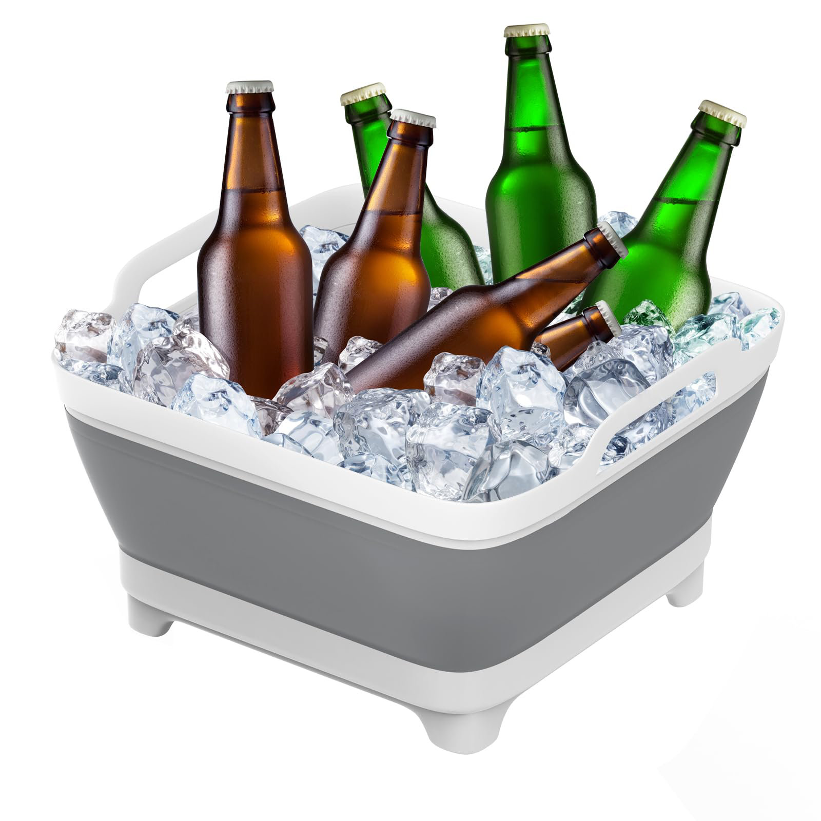 TUHOME FURNITURE LLC 9L Foldable Portable Sink Dishwashing Basin With ...