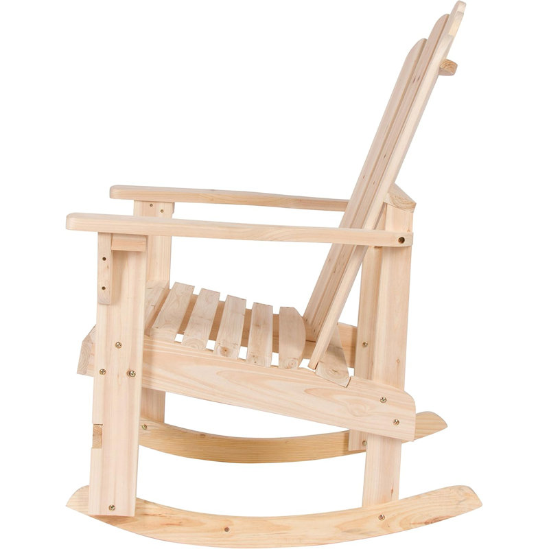Rosecliff Heights Porch Rocker, Indoor Outdoor Wood Rocking Chair ...