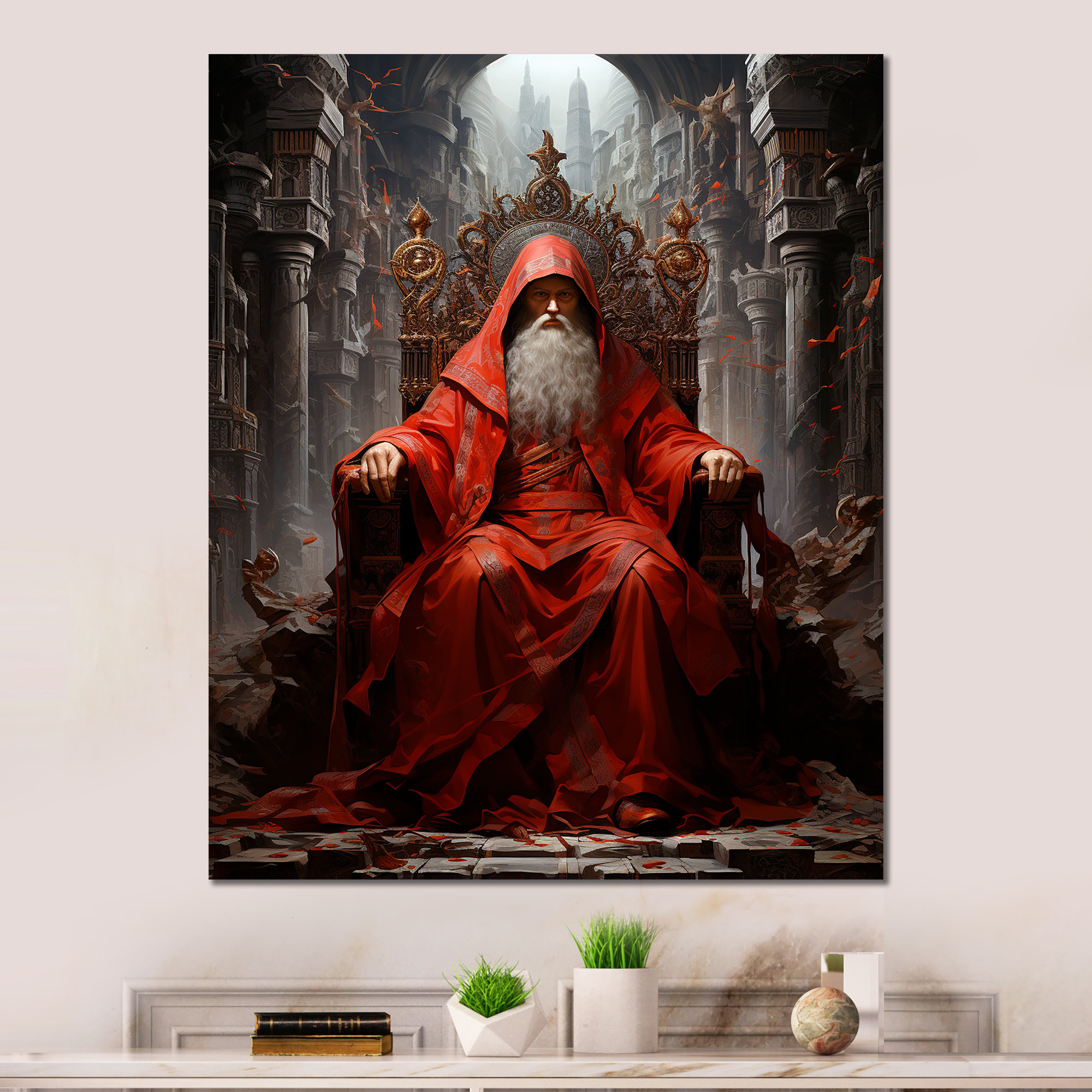 Red Barrel Studio® " Mystic Medieval Royal Throne " on | Wayfair