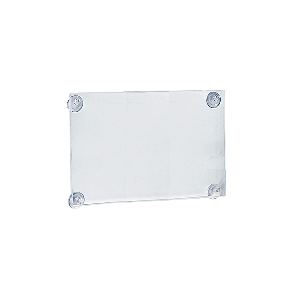 Azar Displays Clear Acrylic Window/Door Sign Holder Frame with Suction ...