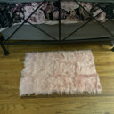 Everly Quinn Macie-Rose Faux Sheepskin Solid Color Rug & Reviews | Wayfair