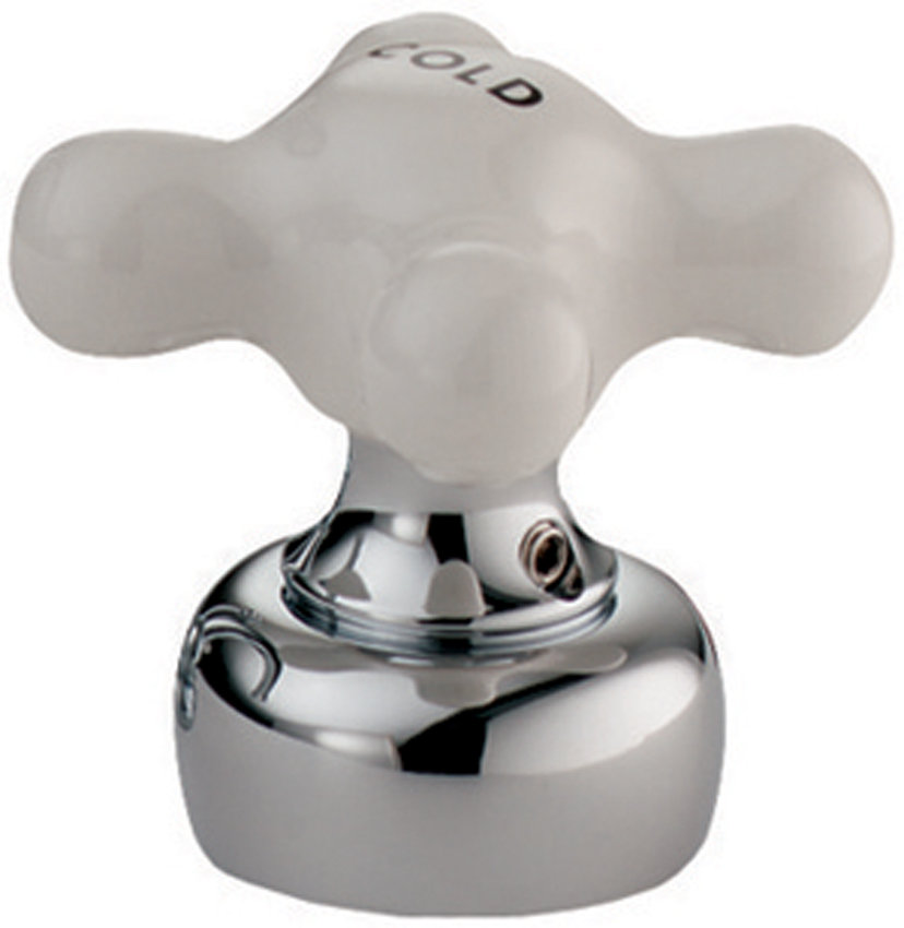 Delta Neostyle Small Porcelain Cross Handle | Wayfair