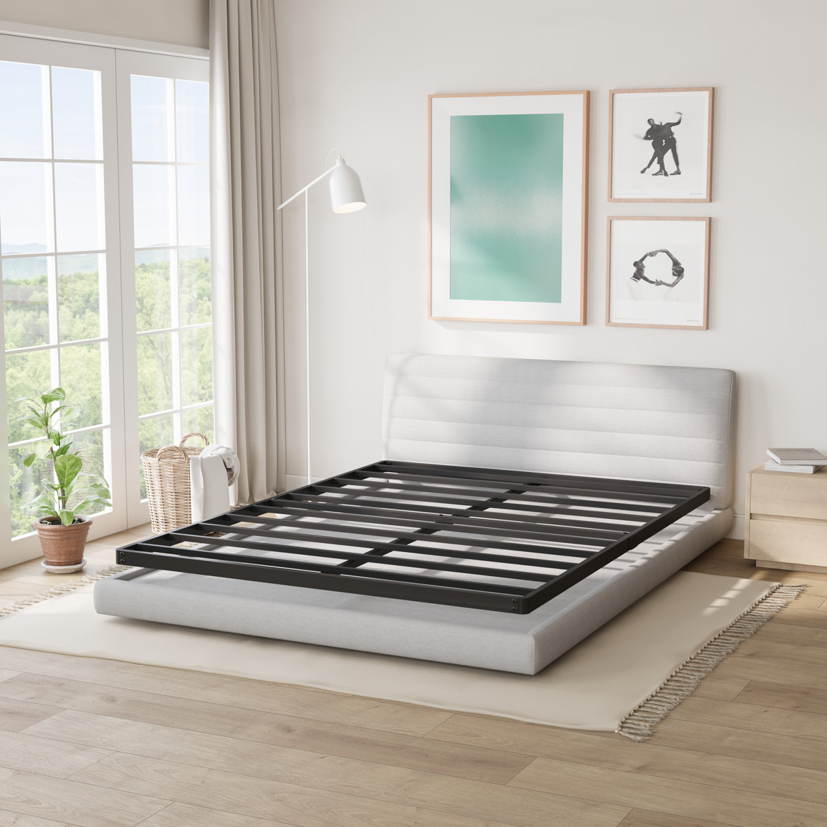 Alwyn Home Bercht 2" Low Profile Metal Box Spring Bunkie Board, Thin ...