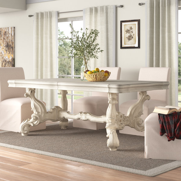 Laurel Foundry Modern Farmhouse® Taranto Extendable Trestle Dining ...