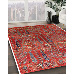 Bungalow Rose Oh Red/Blue Area Rug | Wayfair