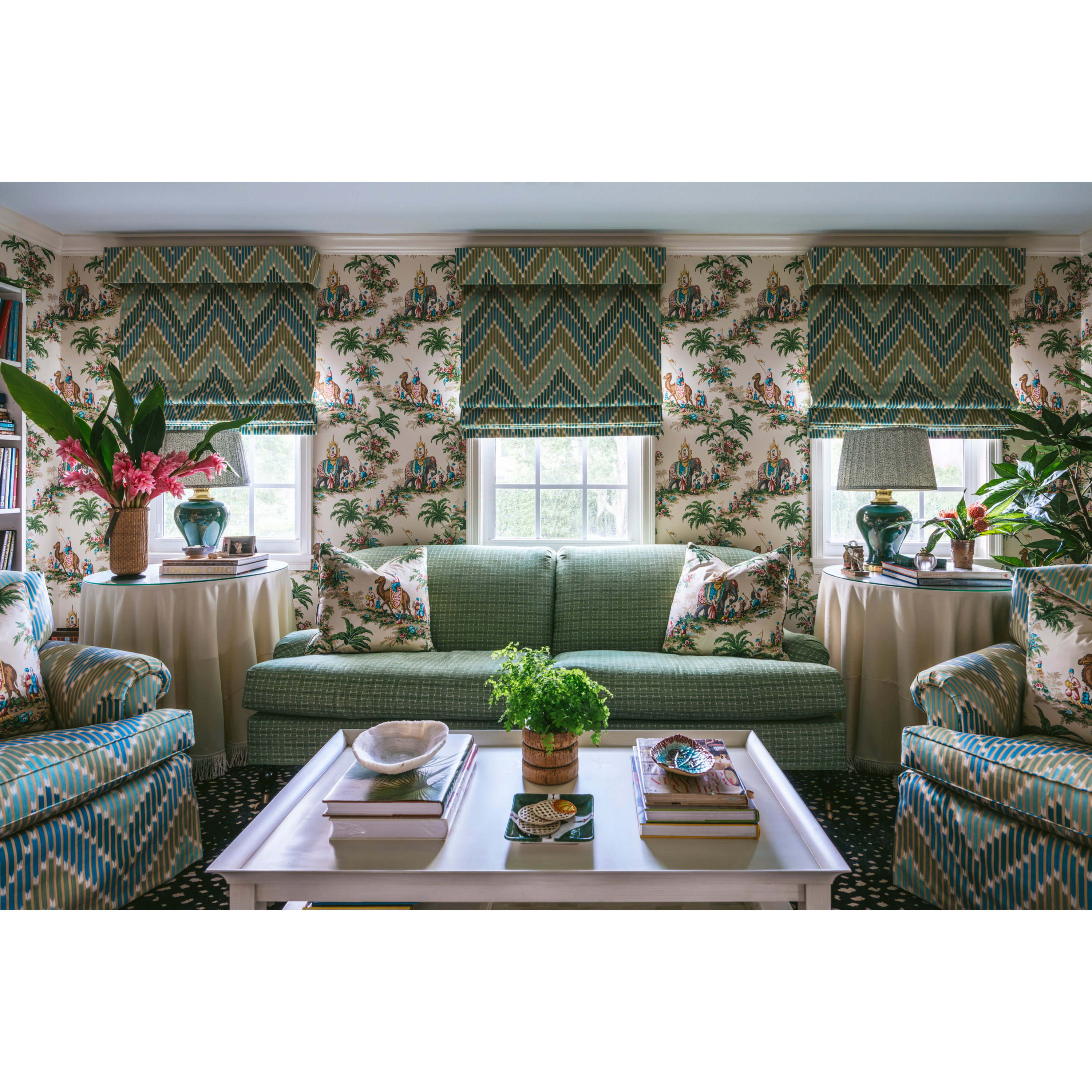 Brunschwig & Fils La Menagerie Beauport Promenade Toile Cellulose Blend ...