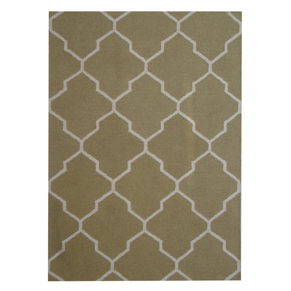 Herat Oriental Hand Tufted Wool Geometric Rug | Wayfair