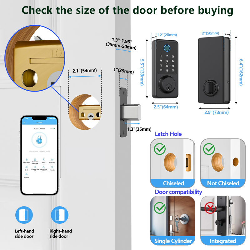 Secusly Fingerprint Smart Lock | Wayfair