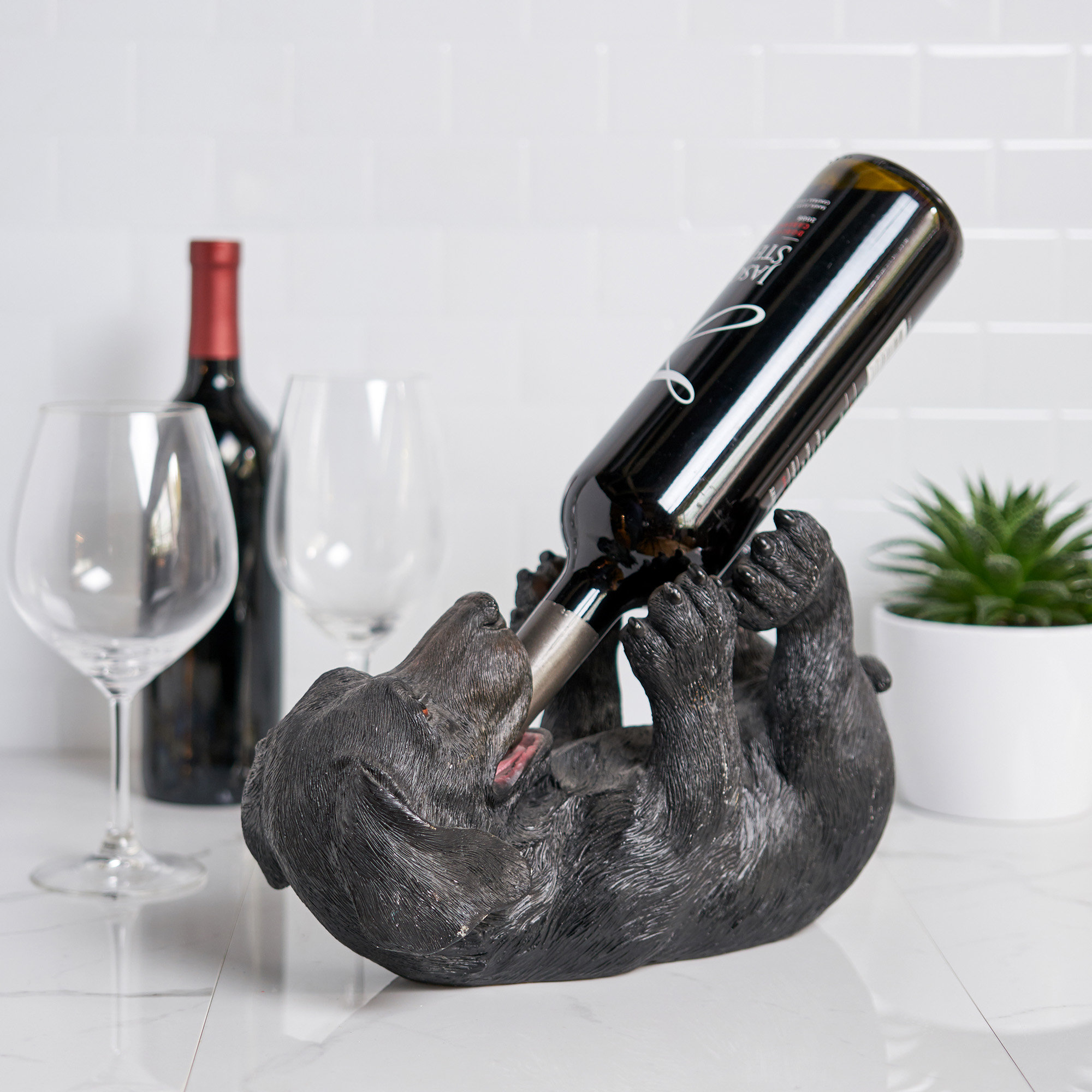Winston Porter Yost Lucky Lab Bottle Holder & Reviews | Wayfair