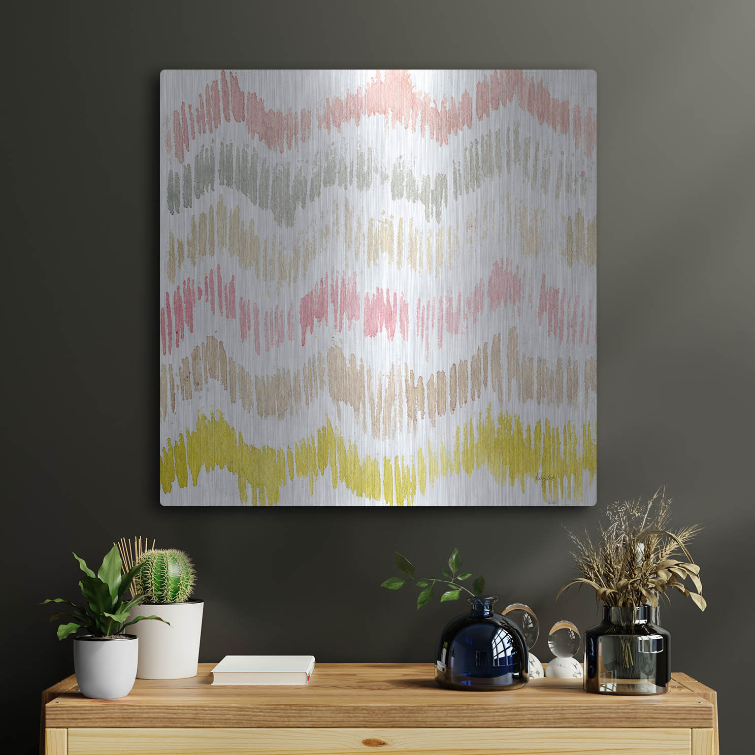 17 Stories Luxe Metal Art 'Colors Of The Wind 3' by Kristy Rice Metal ...