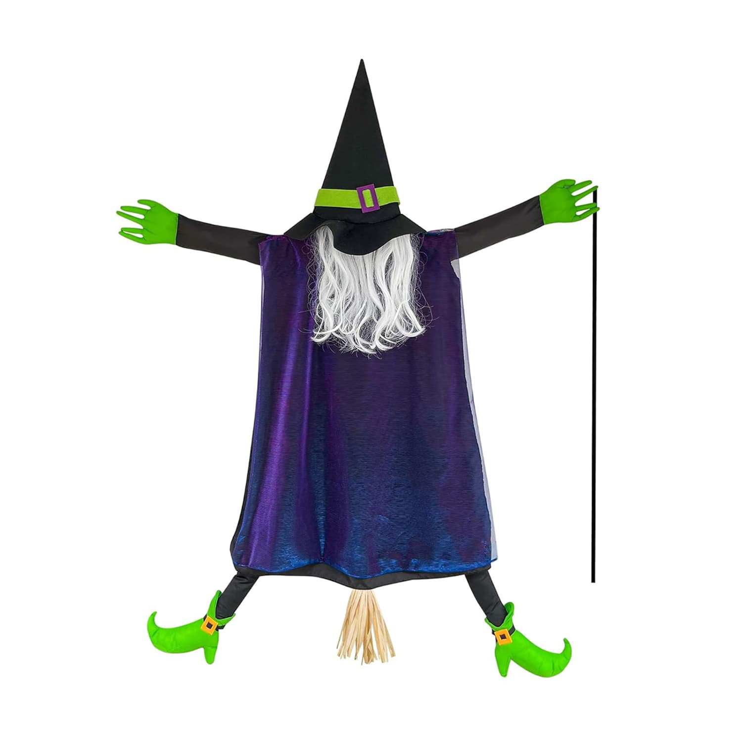 House of Hampton® Fallen Witch Halloween Decorations, Outdoor Flying ...