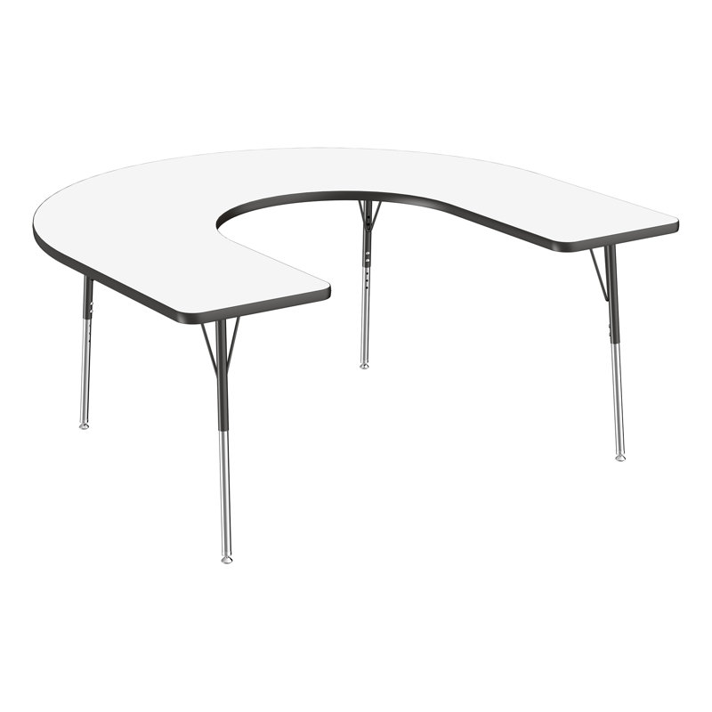 Learniture Horseshoe Adjustable Height Dry-Erase Whiteboard Classroom ...