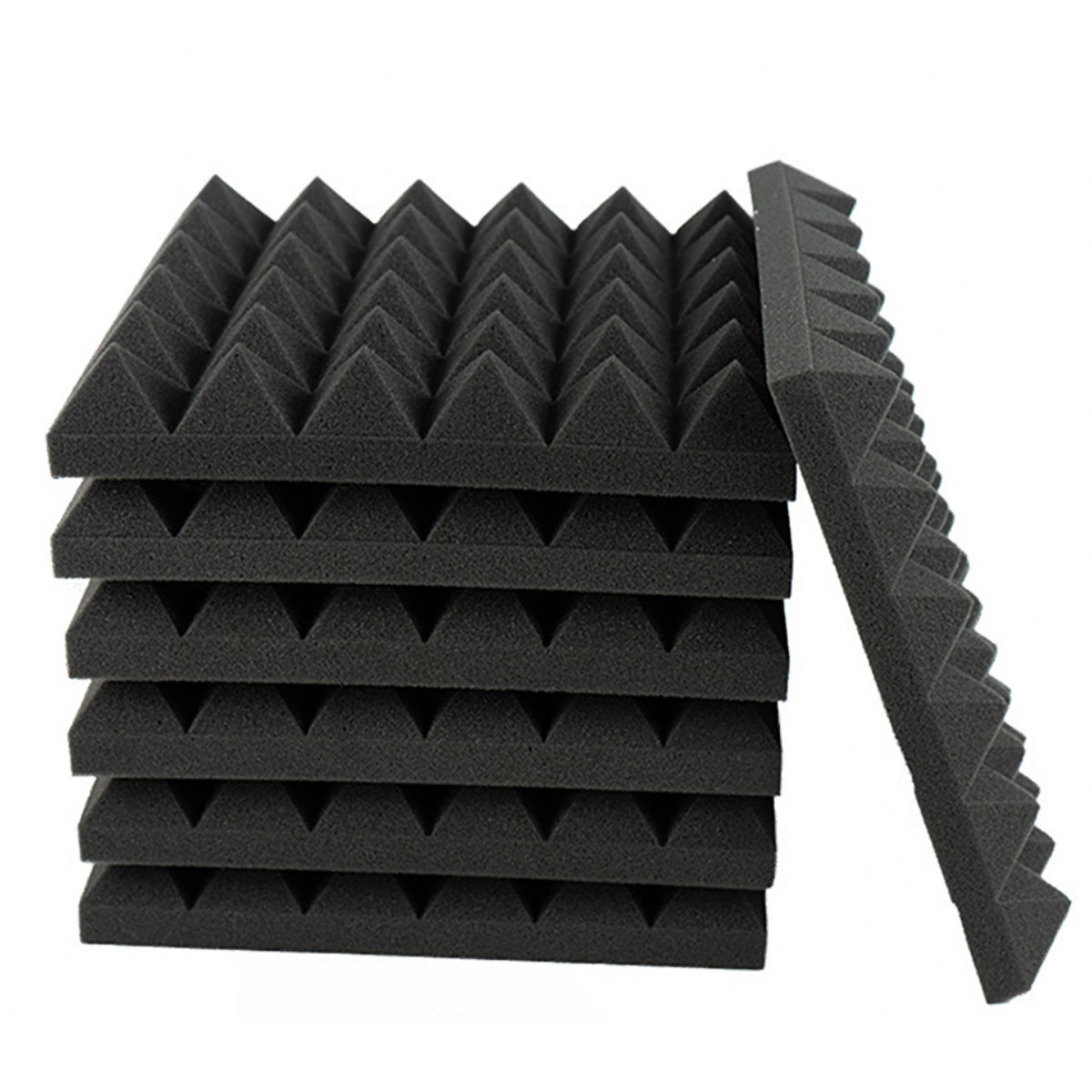 Mr.Garden 12/36 PC Pyramid Sound-Absorbing Panels 12*13Inch Wall Panels ...