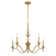 House of Hampton® Champlain 8-Light Chandelier in Warm Brass | Wayfair