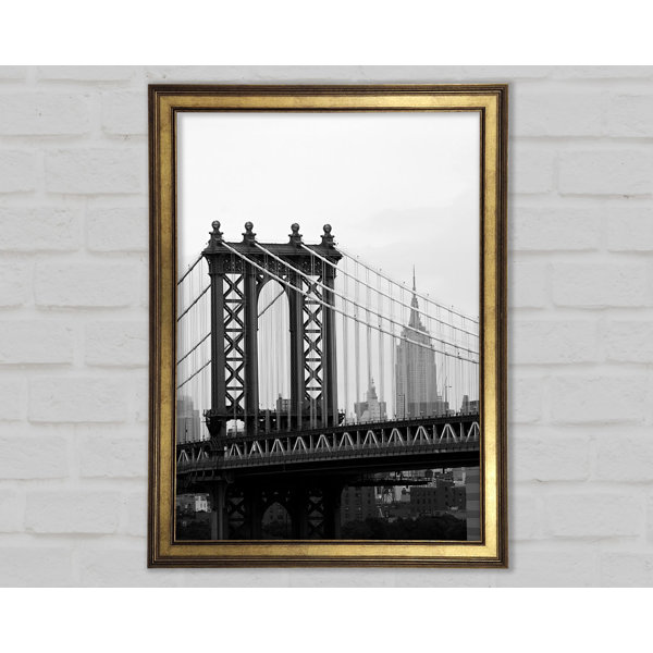 Williston Forge Empire State Through The Bridge - Single Picture Frame ...