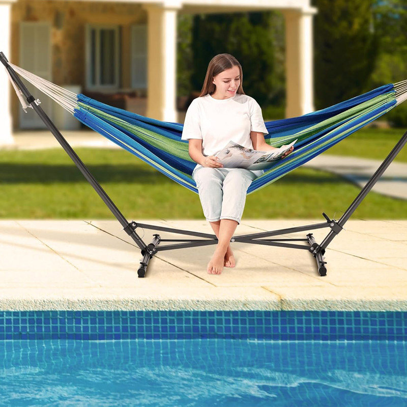 Arlmont & Co. Support de hamac pliant avec capacité de poids de 600 lb ...