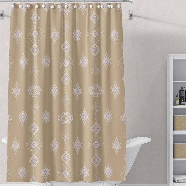 Kavka Geometric Shower Curtain | Wayfair