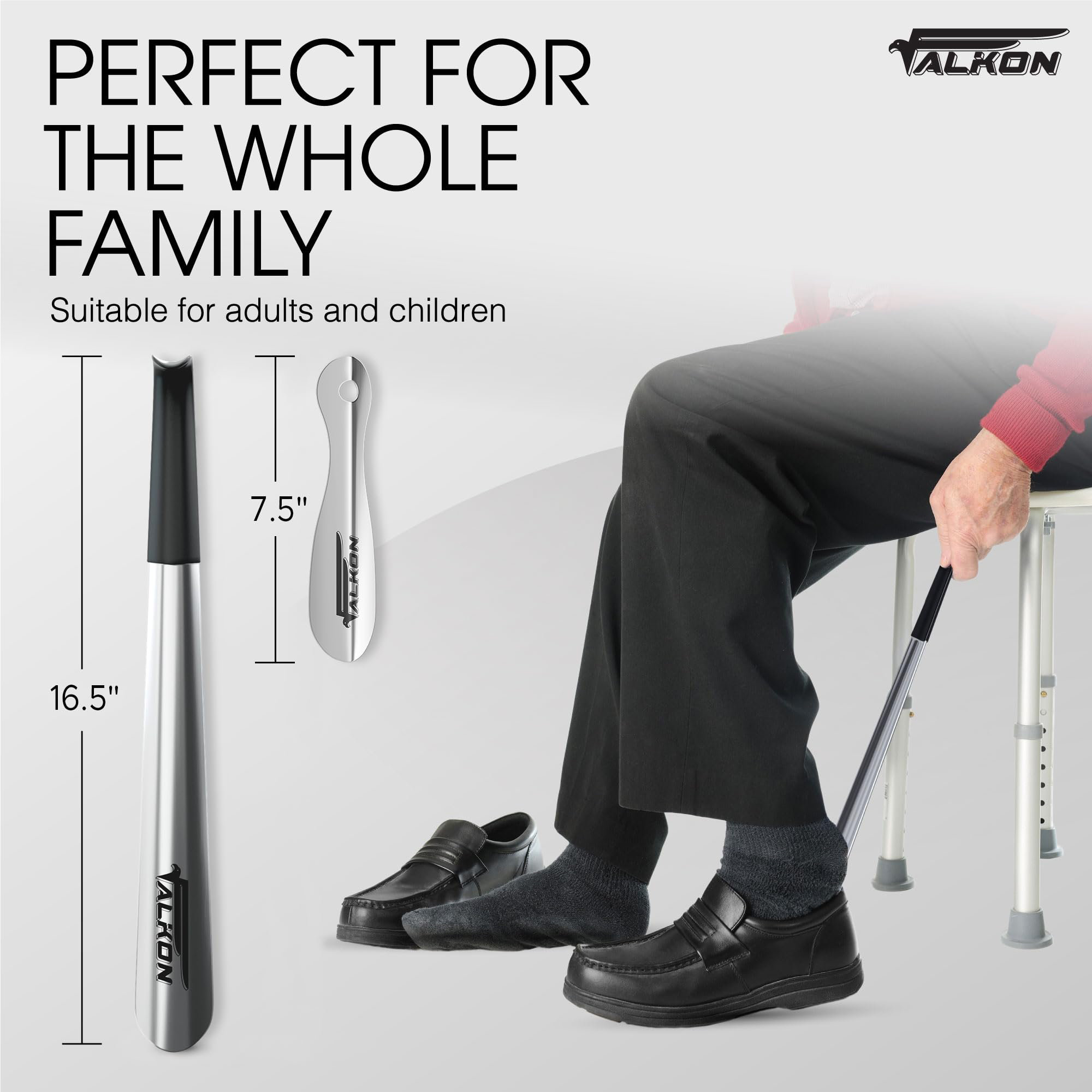 Wrought Studio Shoe Horn Long Handle For Seniors - Includes Two 16.5 ...