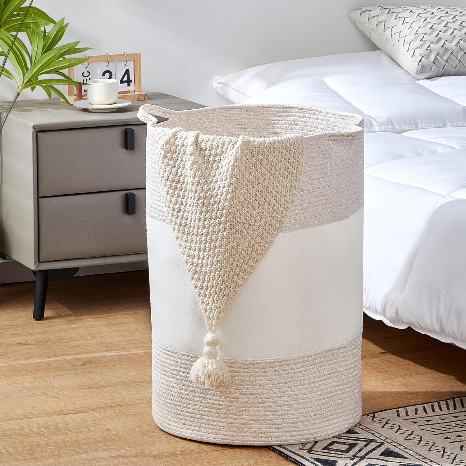 Ebern Designs 90L Jumbo Laundry Basket,17" X 17" X 24" Extra Large ...