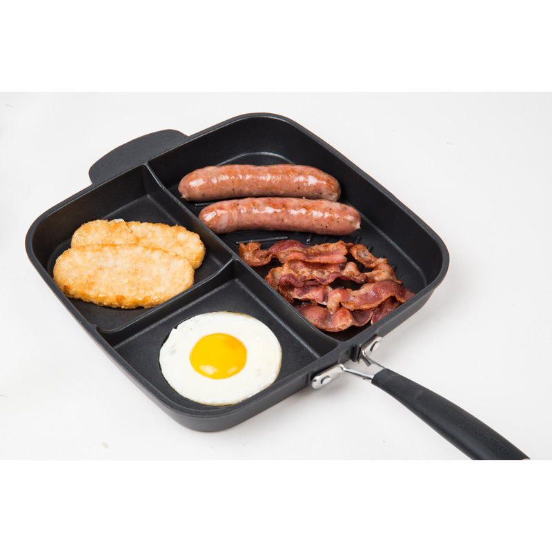 Master Pan 11" Non-Stick 3 Section Skillet "& Reviews" | Wayfair